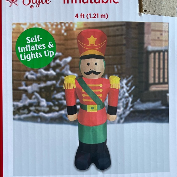 Holiday | 4ft Airblown Light Up Inflatable Rare Christmas Soldier ...